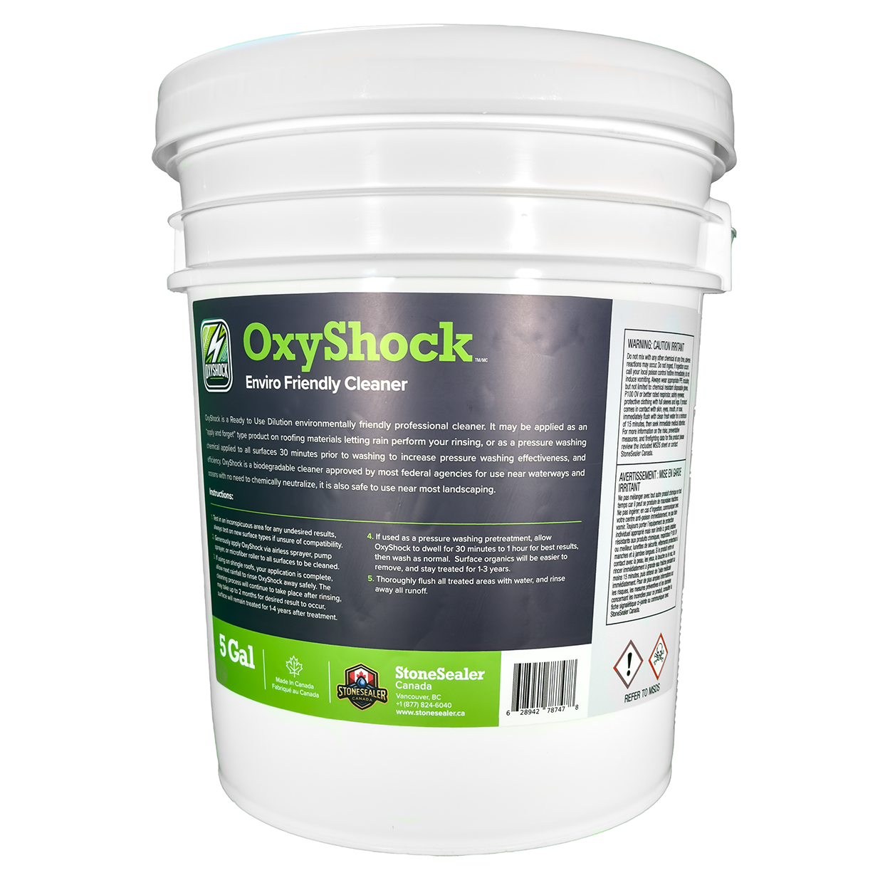 OxyShock MAX Non-Bleach Organics Cleaner | 10:1 Concentrate